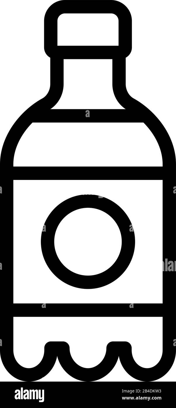 fizzy drink icon vector. Isolated contour symbol illustration Stock ...