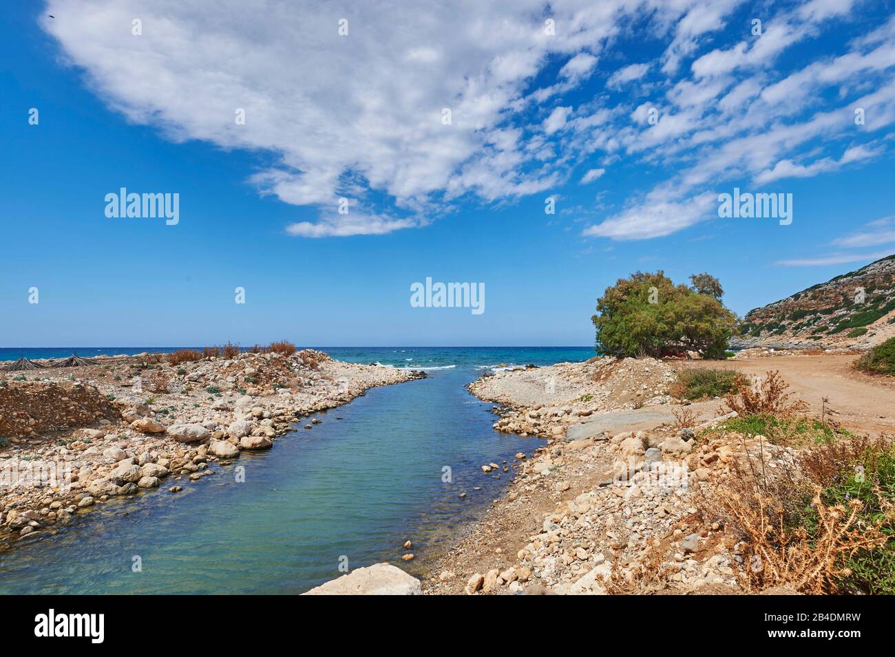 Landscape from a coast, Crete, Greece Stock Photo - Alamy