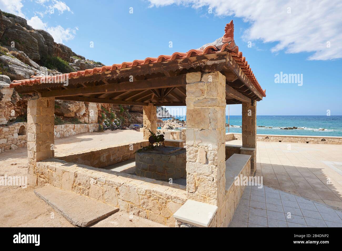 Old building at a beach in Crete, Greece Stock Photo - Alamy