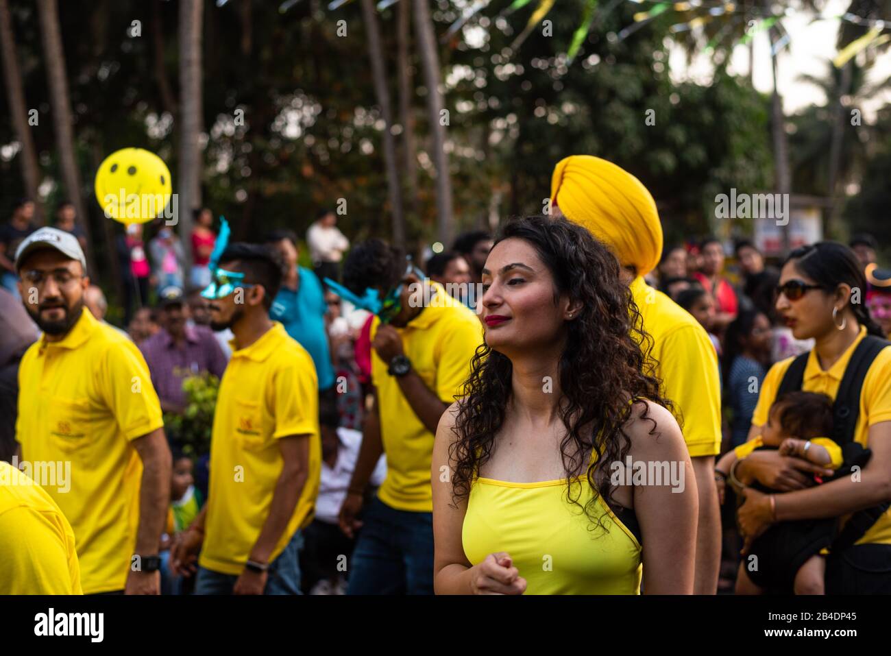 Margao,Goa/India- Feb 23 2020: Floats and characters on display during ...