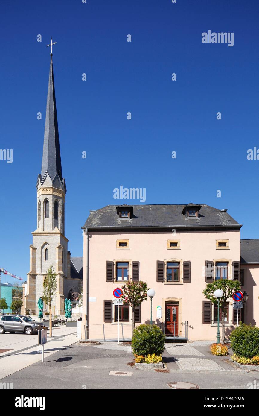 Church, Bertrange, Batringen, Luxembourg, Europe Stock Photo - Alamy