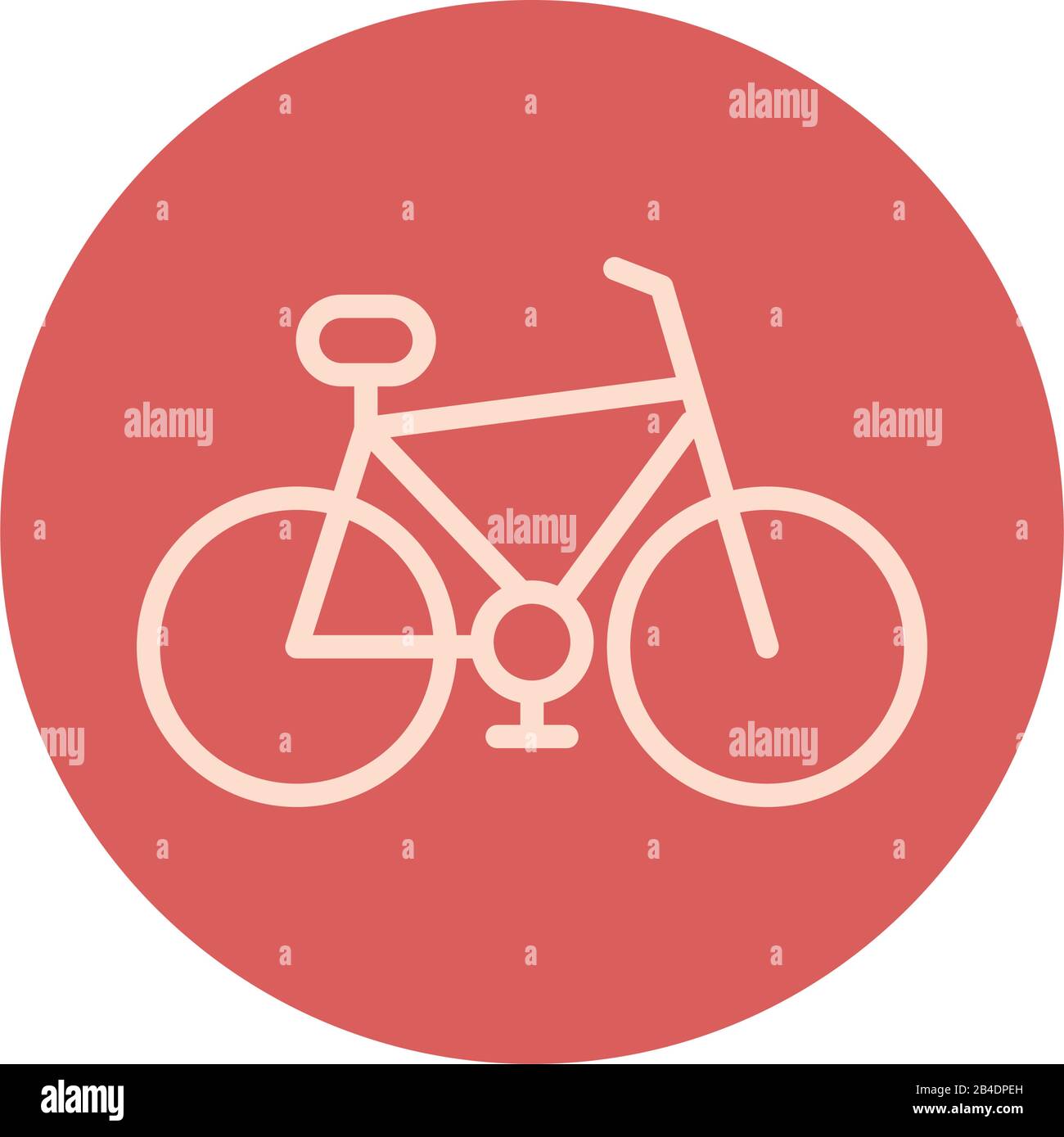 retro bicycle block and line icon Stock Vector Image & Art - Alamy