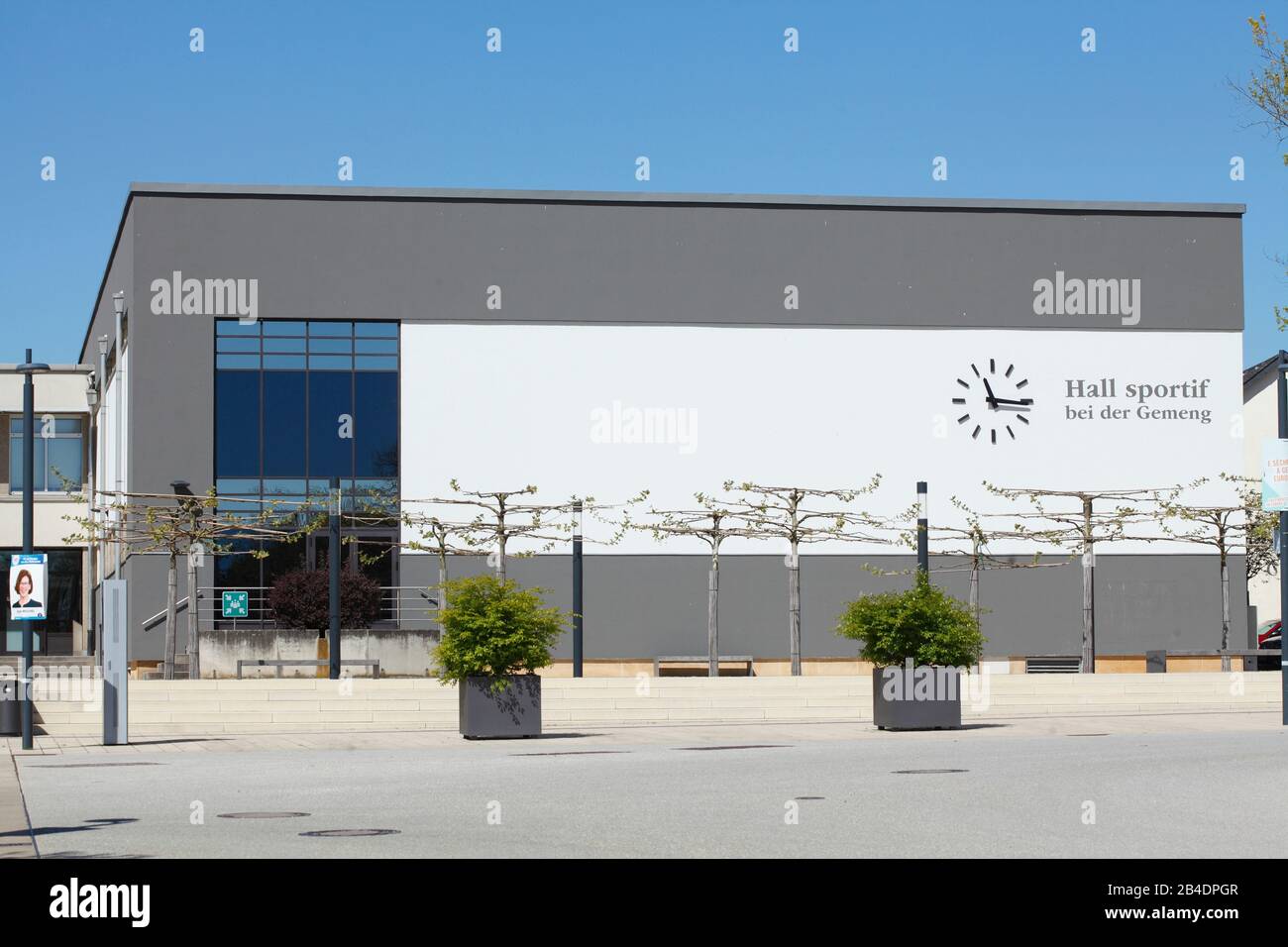 Sports hall, Bertrange, Batringen, Luxembourg, Europe Stock Photo - Alamy