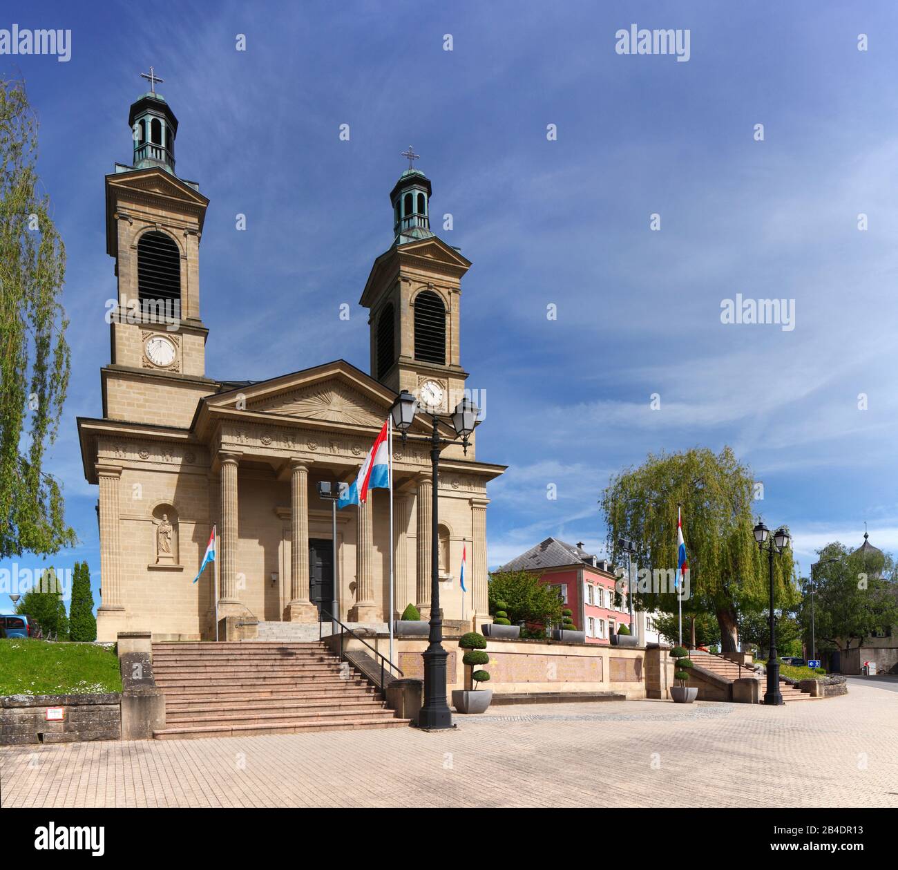 Catholic Dean's Church of St. Michael, Mersch, Luxembourg, Europe Stock ...
