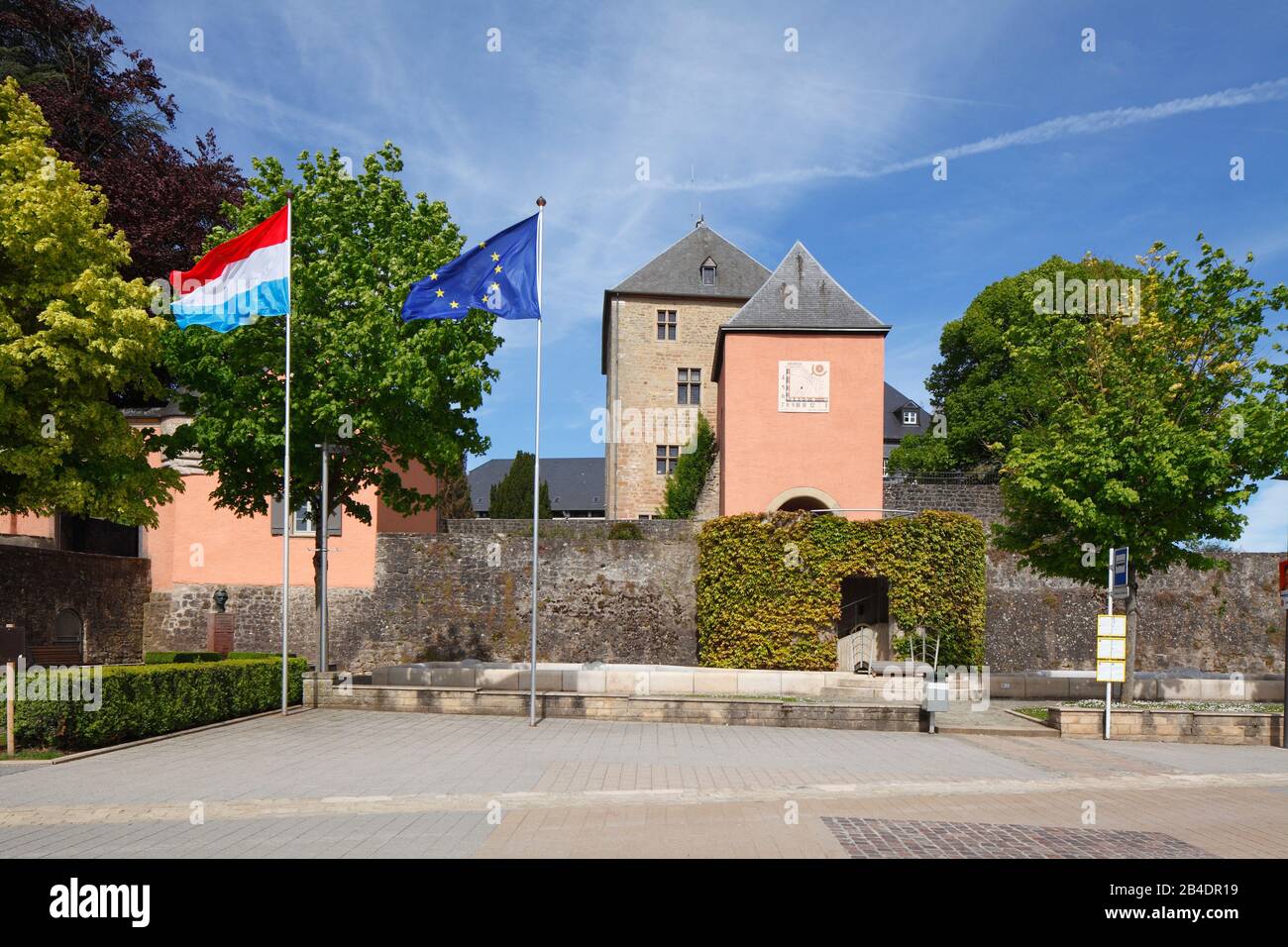 Castle, Mersch, Luxembourg, Europe Stock Photo - Alamy