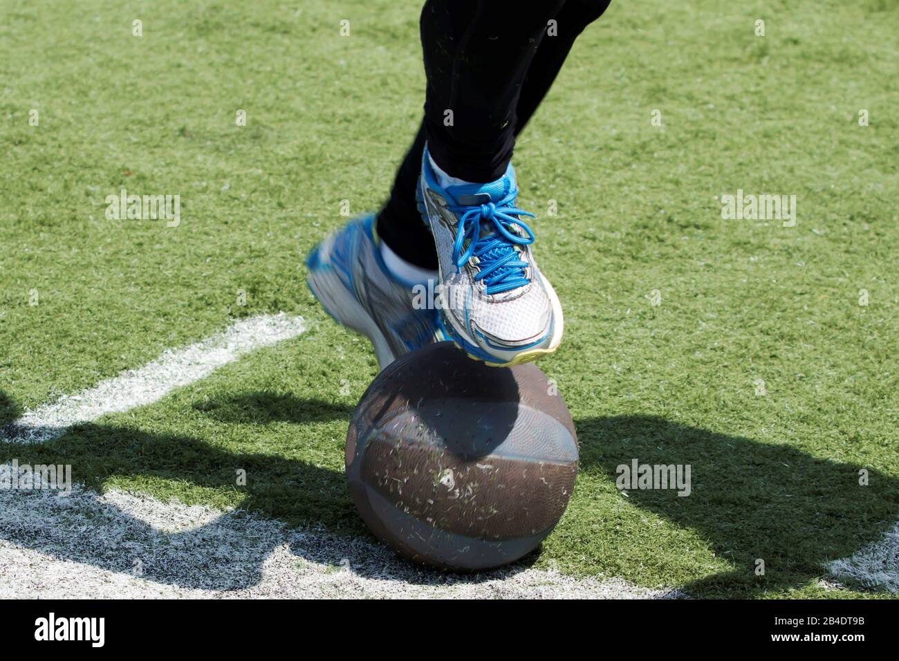 Exercise ball feet on ball hi-res stock photography and images - Alamy