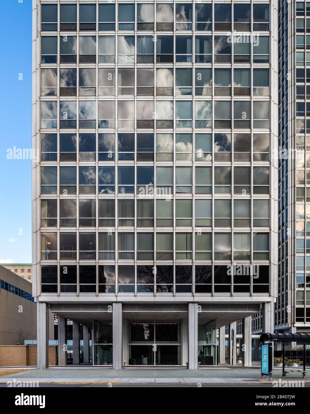 Commonwealth Plaza designed by Mies van der Rohe Stock Photo - Alamy