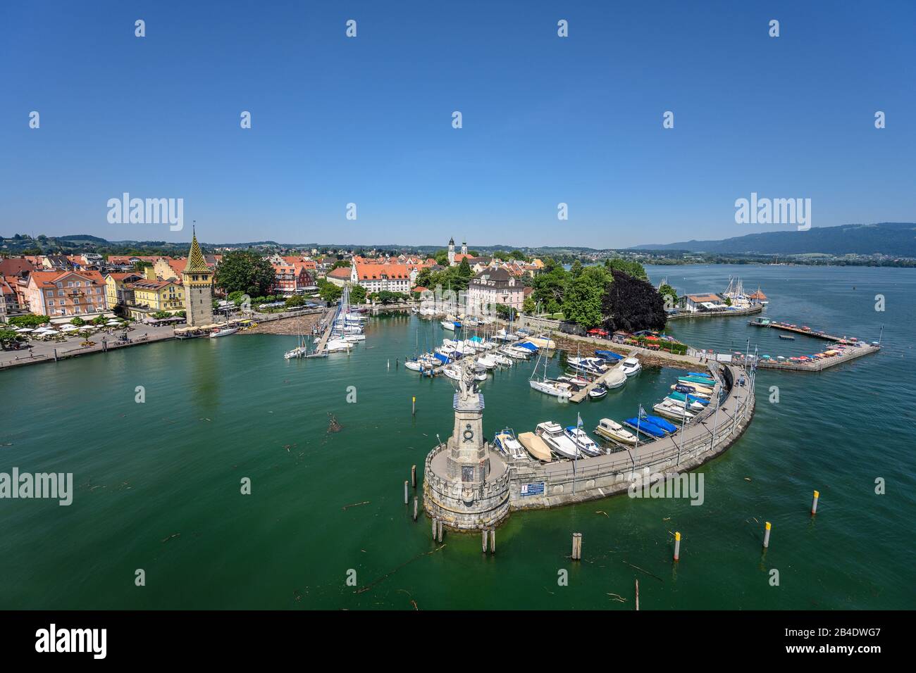 Deutschland, Bayern, Schwaben, Bodensee, Lindau, Hafen, Bayerischer ...