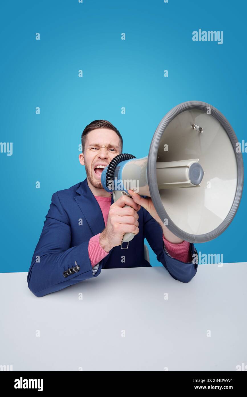 Boss shouting hi-res stock photography and images - Alamy