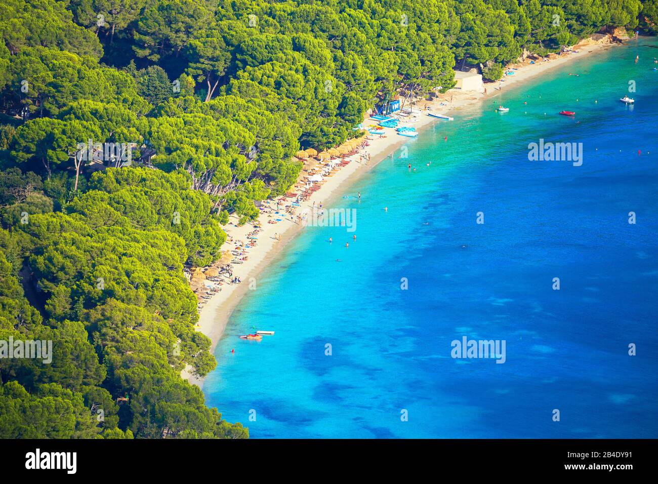 Formentor beach, top view, Mallorca, Balearic Islands, Spain, Europe ...