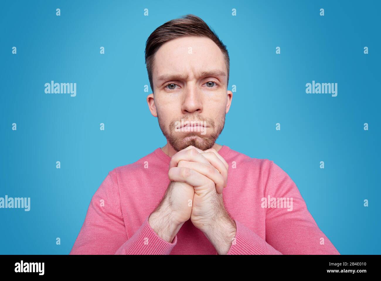 Praying hands over head hi-res stock photography and images - Alamy