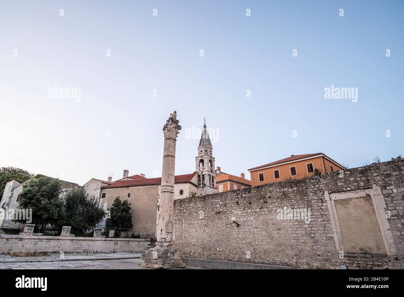 Roman Forum in the old town of Zadar, Croatia Stock Photo - Alamy