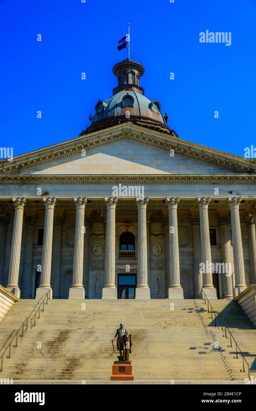 Columbia South Carolina home of the Statehouse Capital building with a ...
