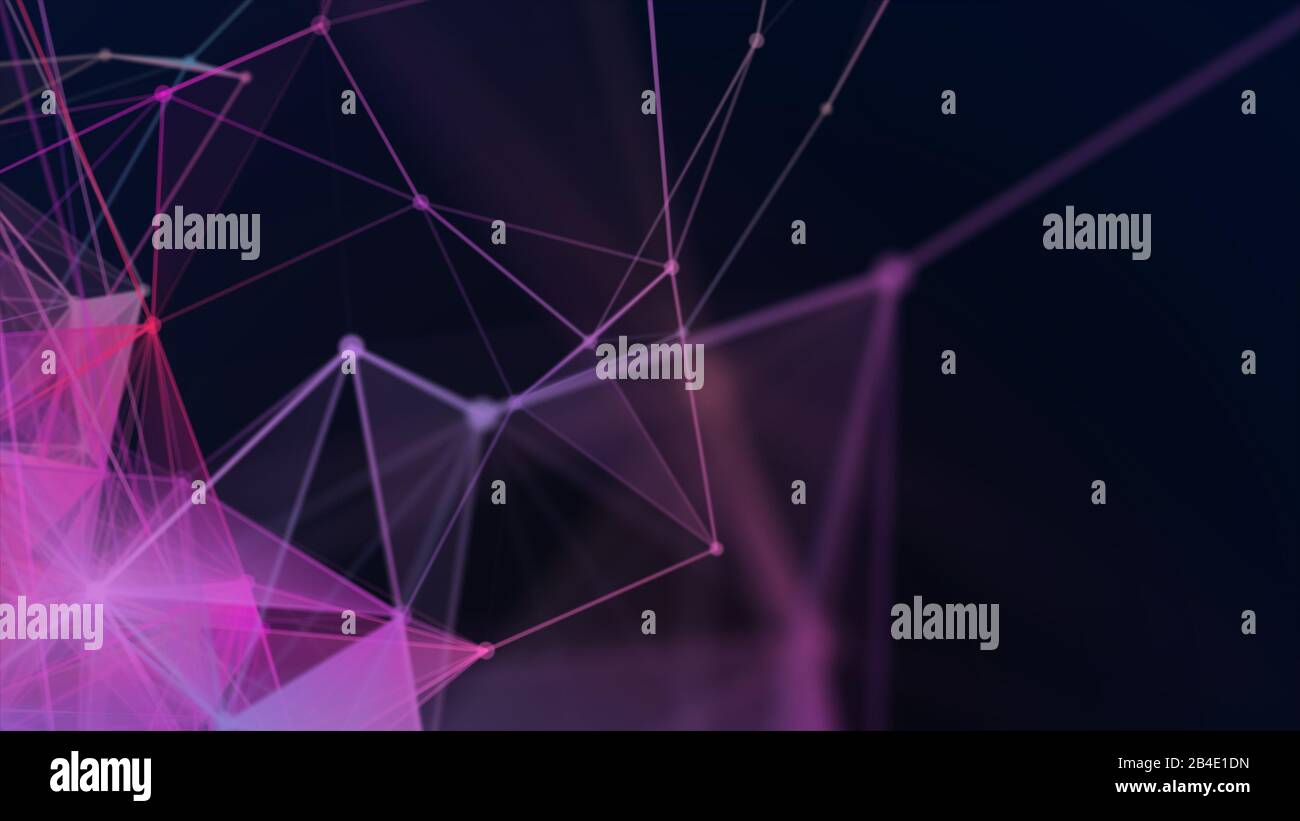 Pink abstract plexus background hi-res stock photography and images - Alamy