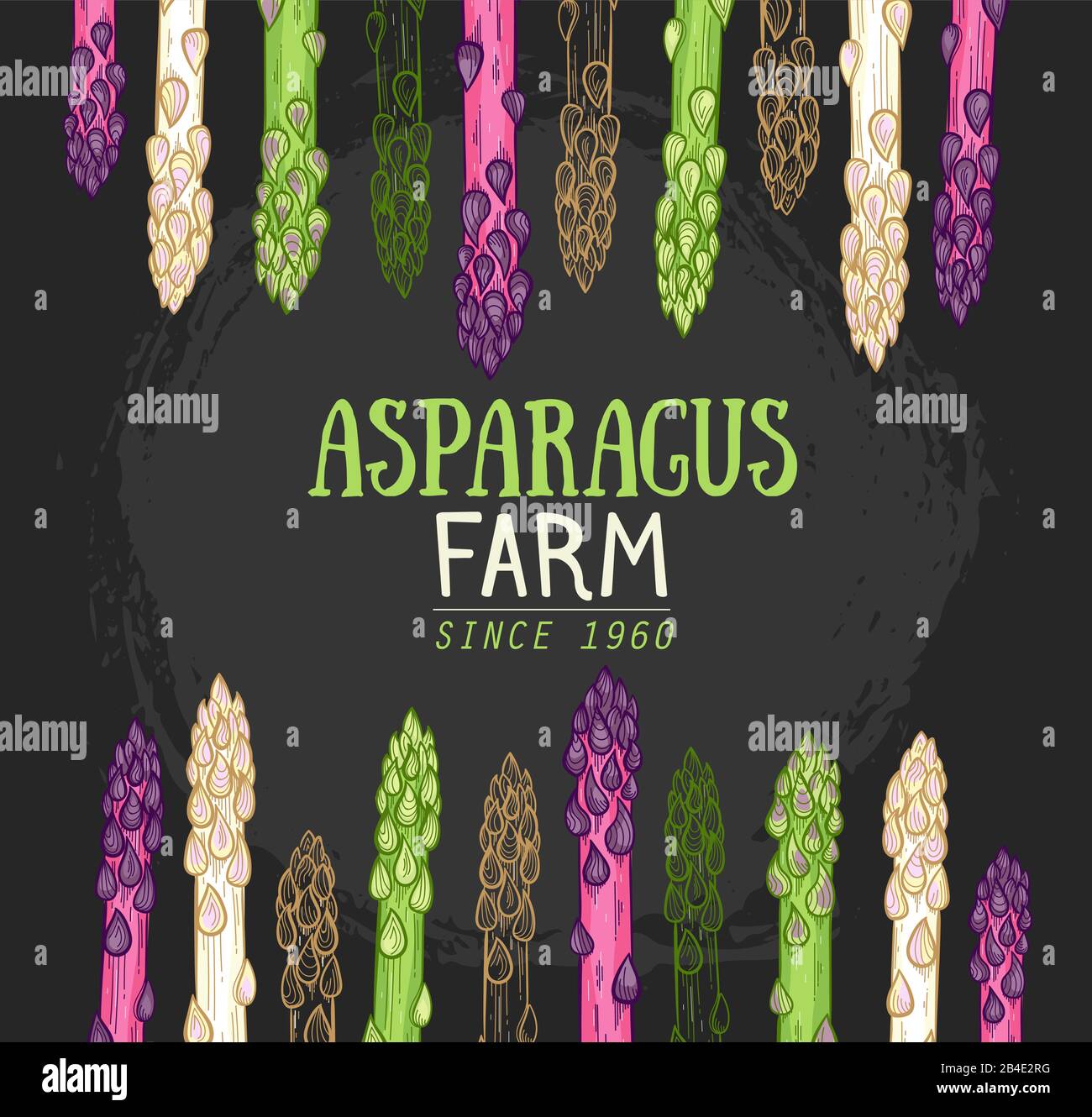 Asparagus menu Stock Vector Images - Alamy