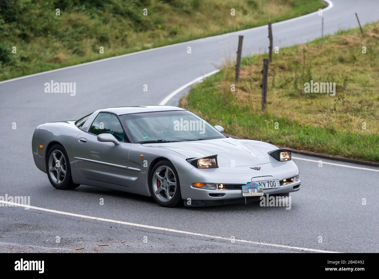 Bad König, Hesse, Germany, Chevrolet Corvette C4, built in 2002, 5.7 ...