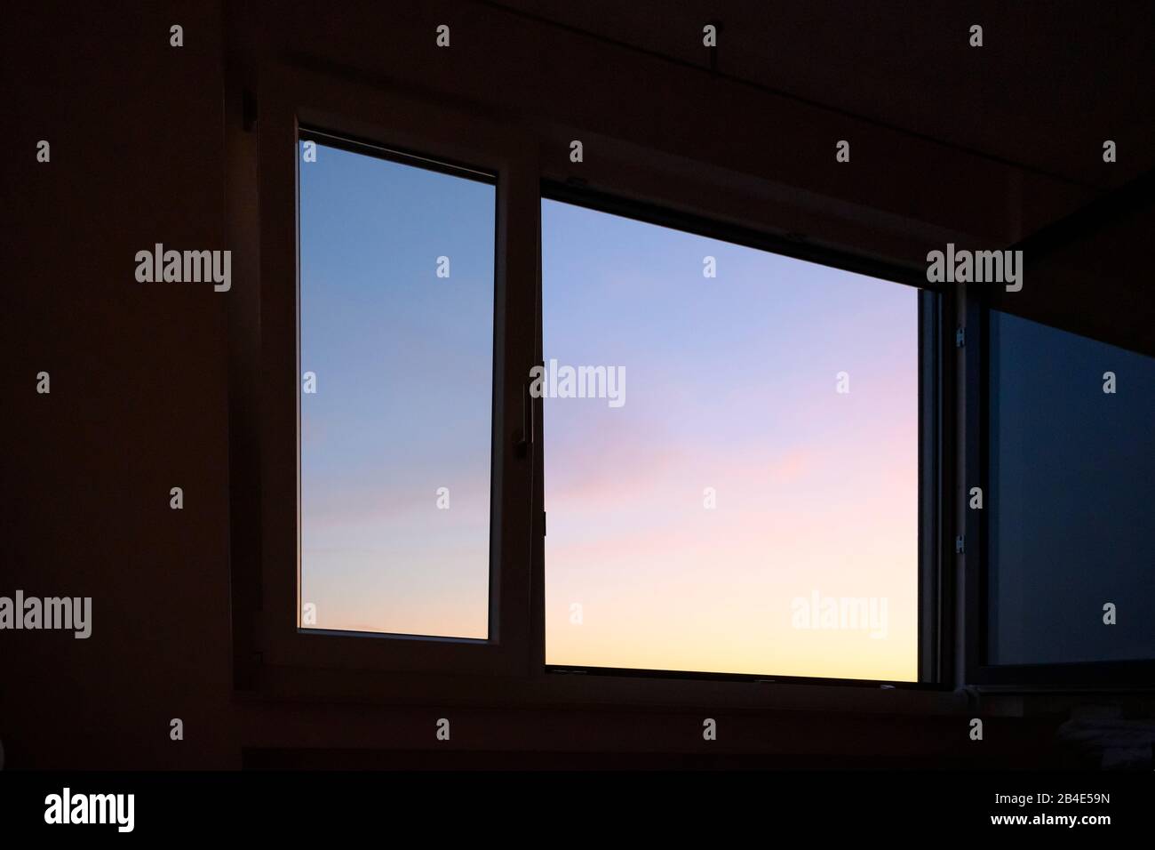 Open window looking out sky hi-res stock photography and images - Alamy