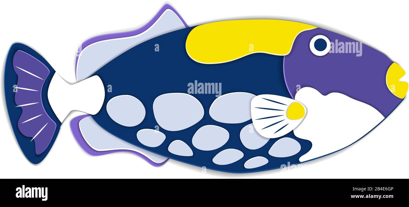 Exotic fish in natural Stock Vector Images - Alamy