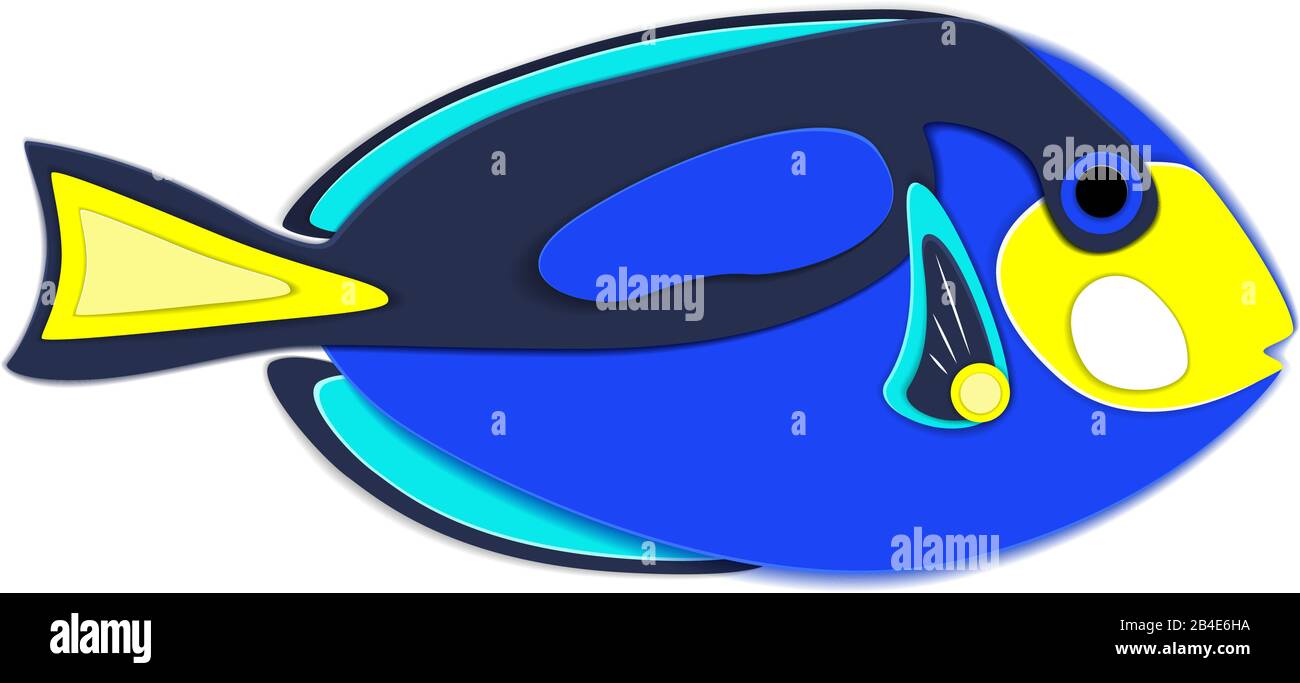Reef fish in paper Cut Out Stock Images & Pictures - Alamy