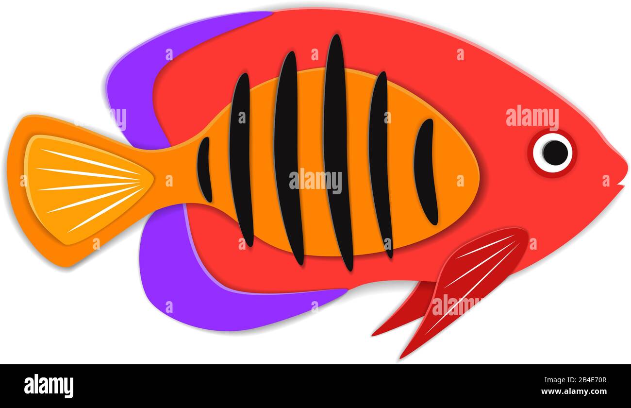 Fish deep in tropical Cut Out Stock Images & Pictures - Alamy