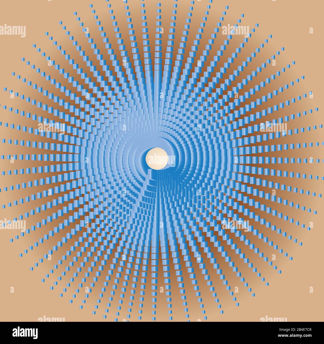 Circle with rays on metallic backdrop Stock Photo - Alamy