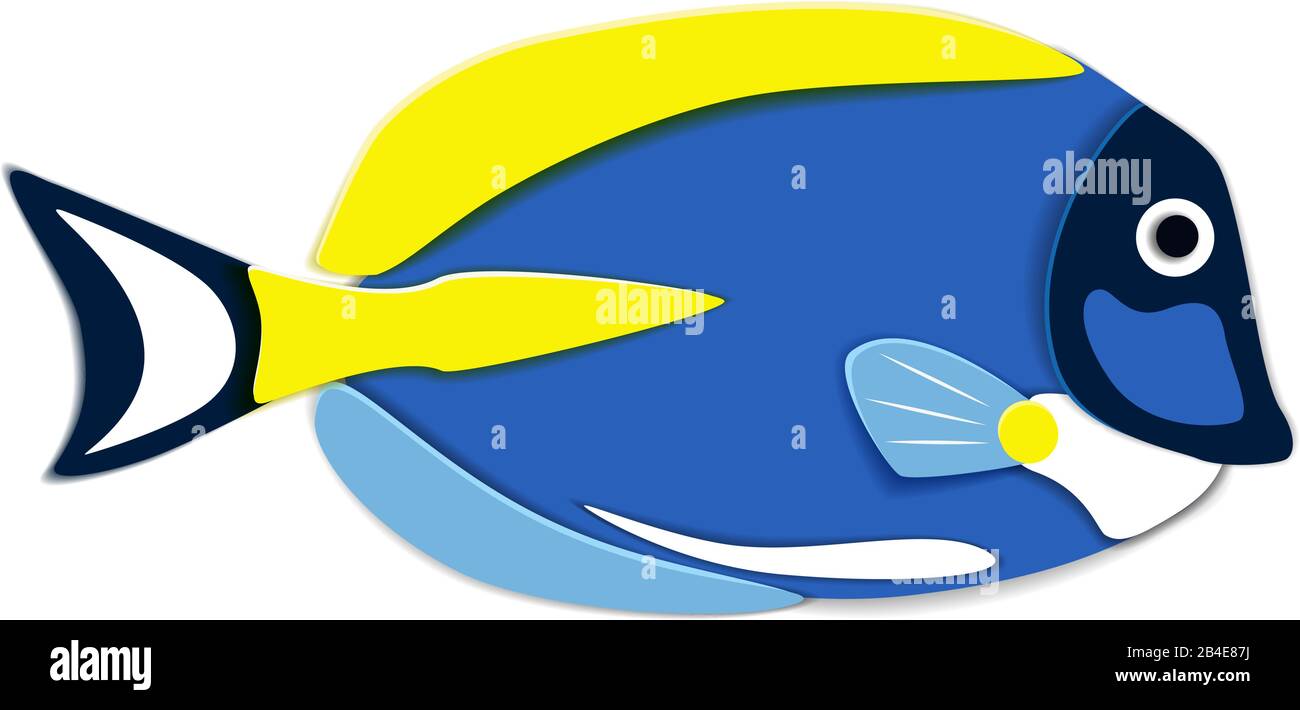 Exotic fish in natural Stock Vector Images - Alamy