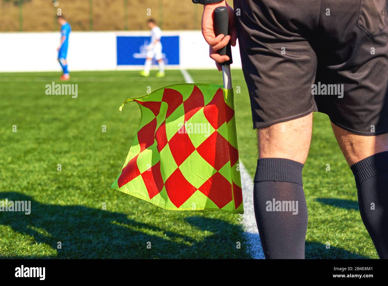 referee on the field during a football match Stock Photo - Alamy