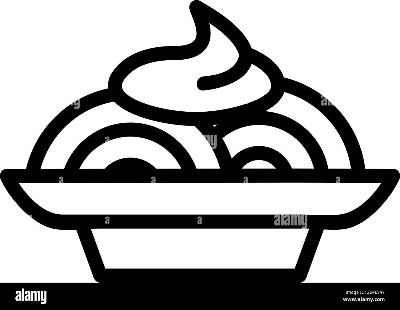 mayonnaise icon vector. Isolated contour symbol illustration Stock ...