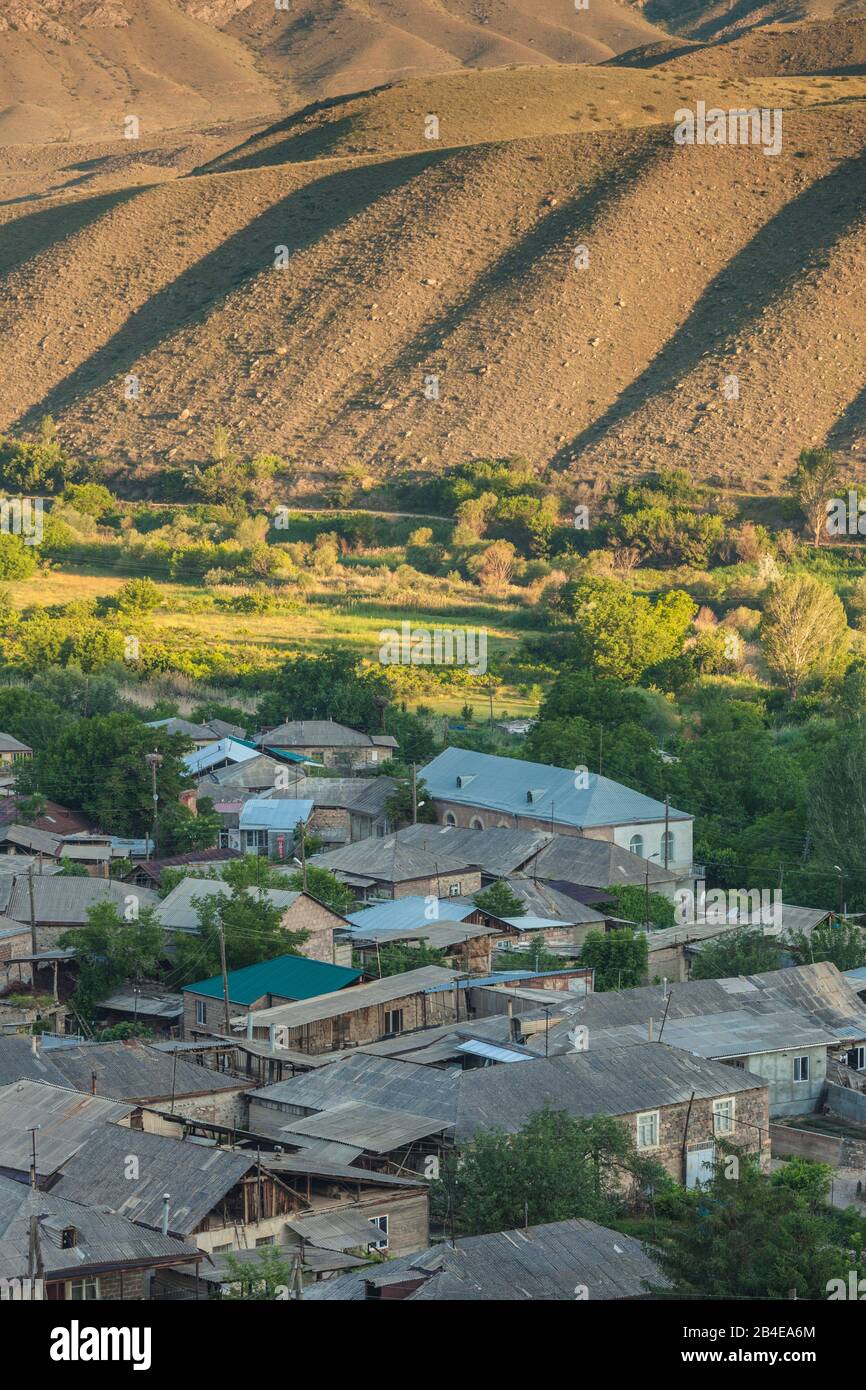 Armenia, Areni, high angle town view, dawn Stock Photo - Alamy