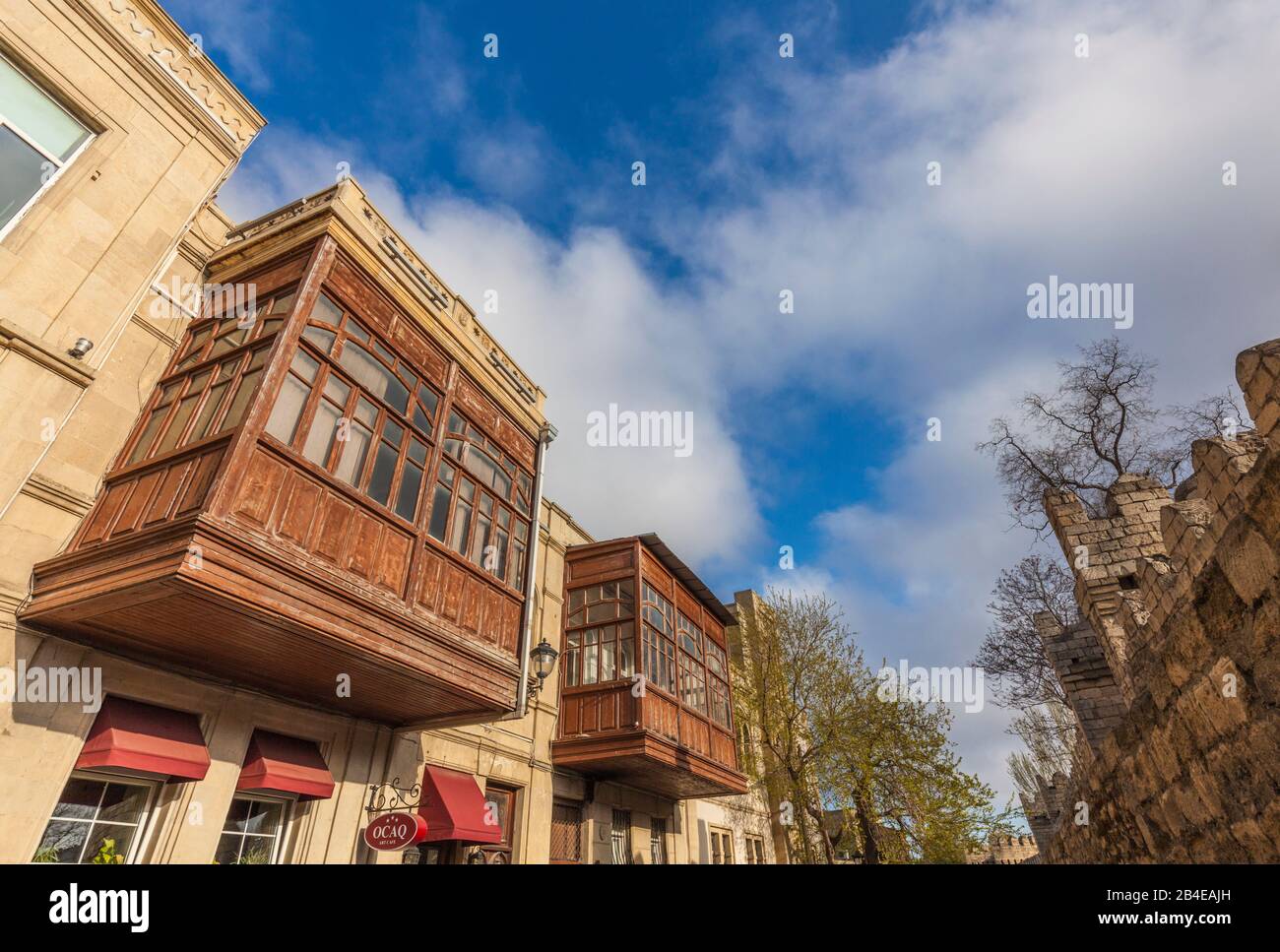 Azerbaijan, Baku, Old City, traditional architecture Stock Photo - Alamy