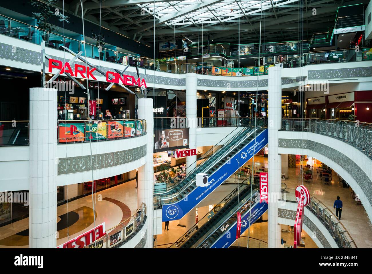 Azerbaijan, Baku, Park Bulvar Mall, interior Stock Photo - Alamy