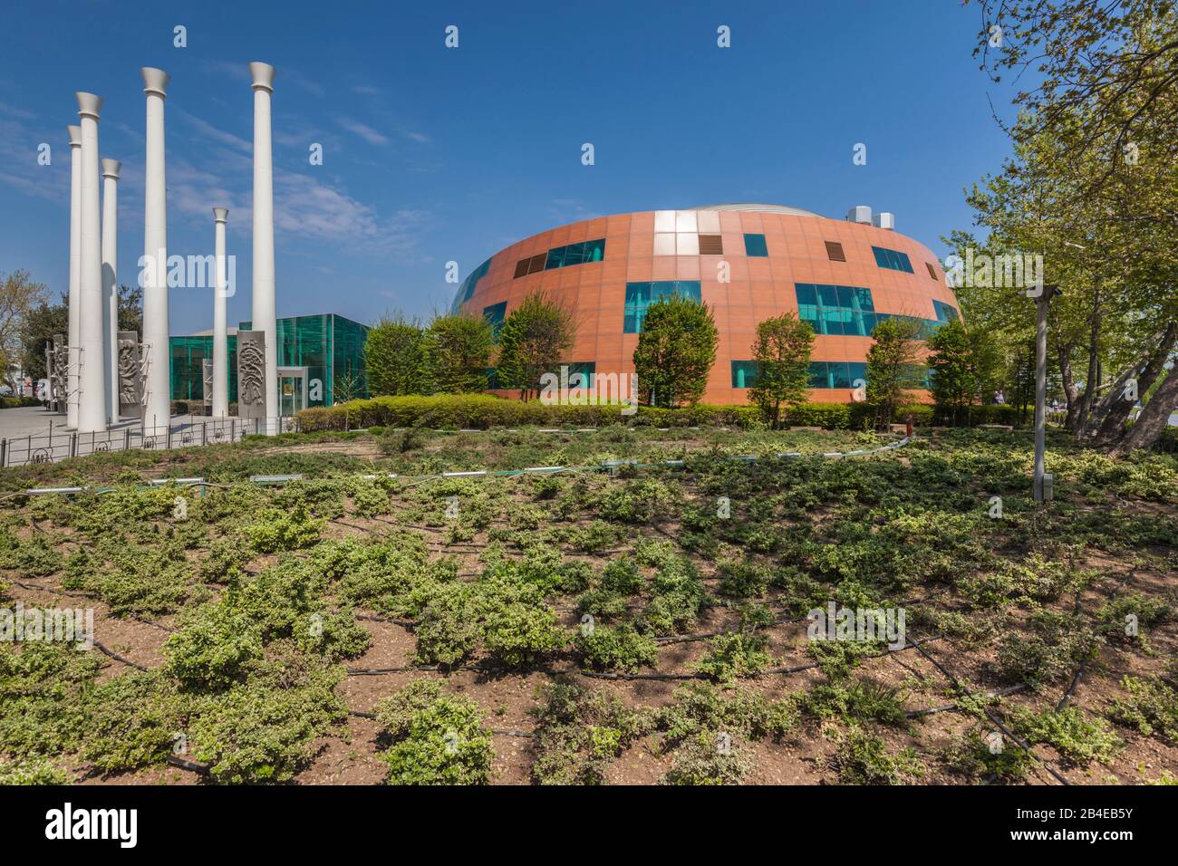 Azerbaijan, Baku, Bulvar Promenade, International Mugam Center ...