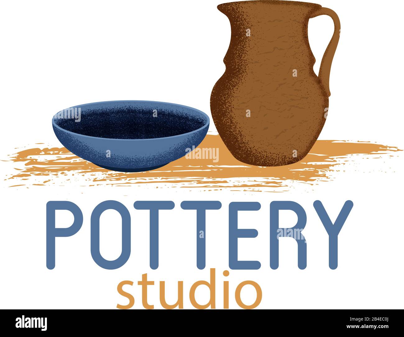 Rustic ceramic plate Stock Vector Images - Alamy