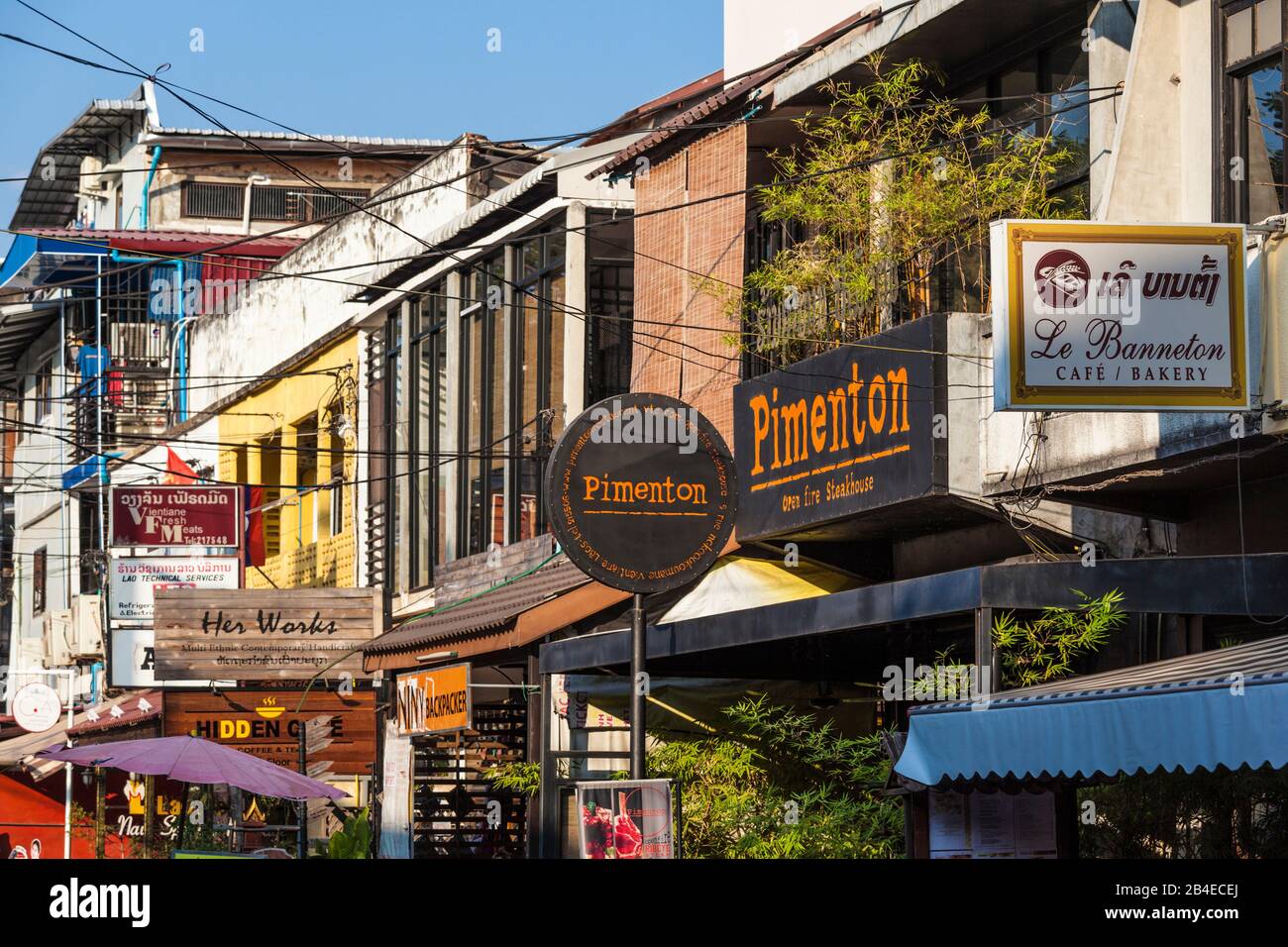 Central vientiane street view hi-res stock photography and images - Alamy