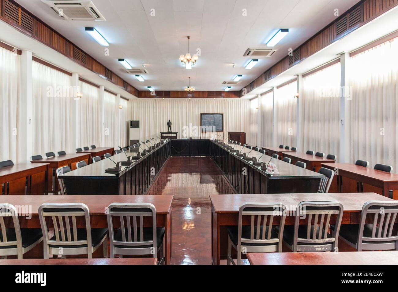 Laos, Vientiane, Kaysone Phomivan Memorial, former home of Lao ...