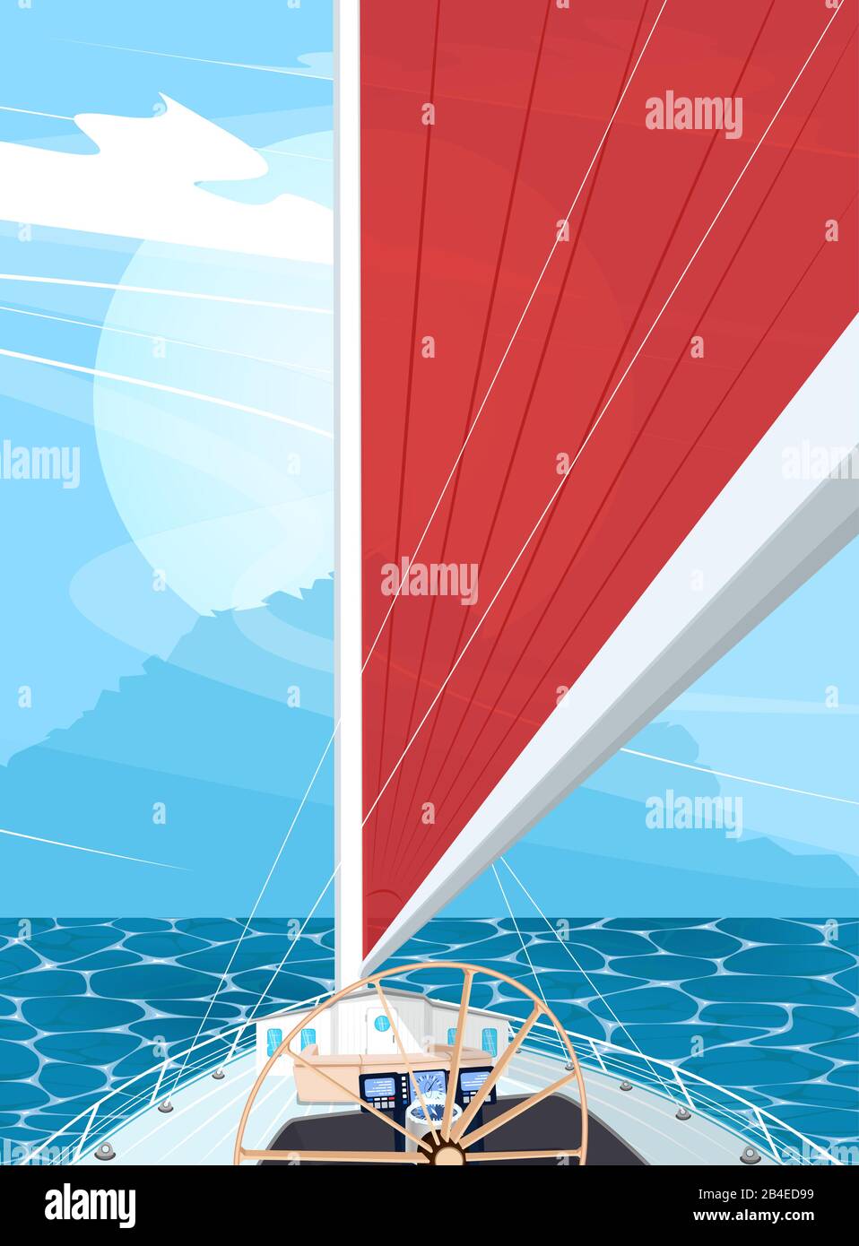 Sail cruising ship Stock Vector Images - Alamy