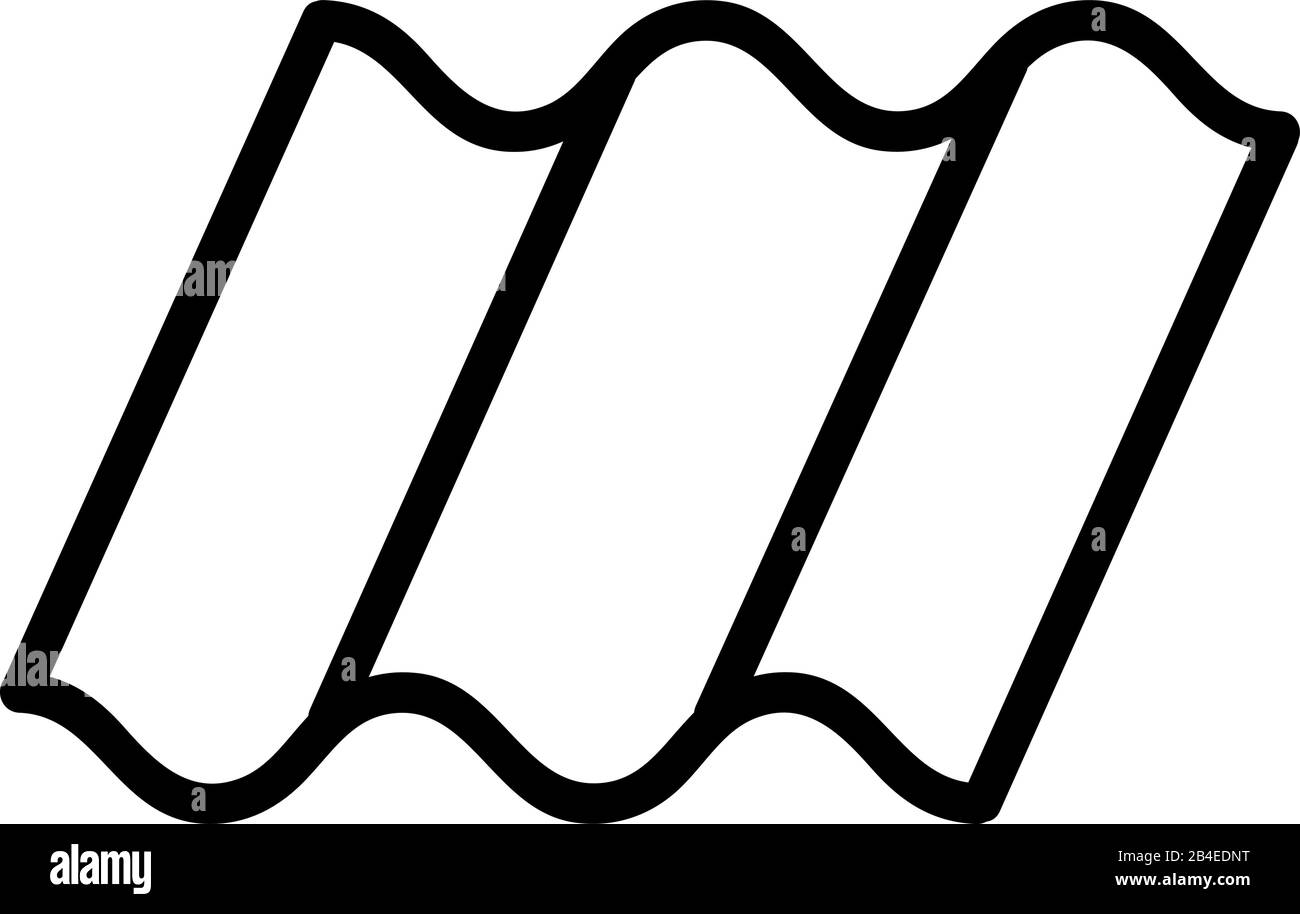 Roof icon vector. Isolated contour symbol illustration Stock Vector ...