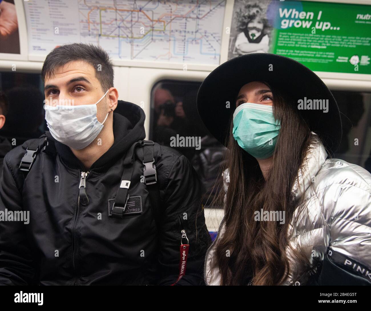 London Underground Masks High Resolution Stock Photography and Images ...