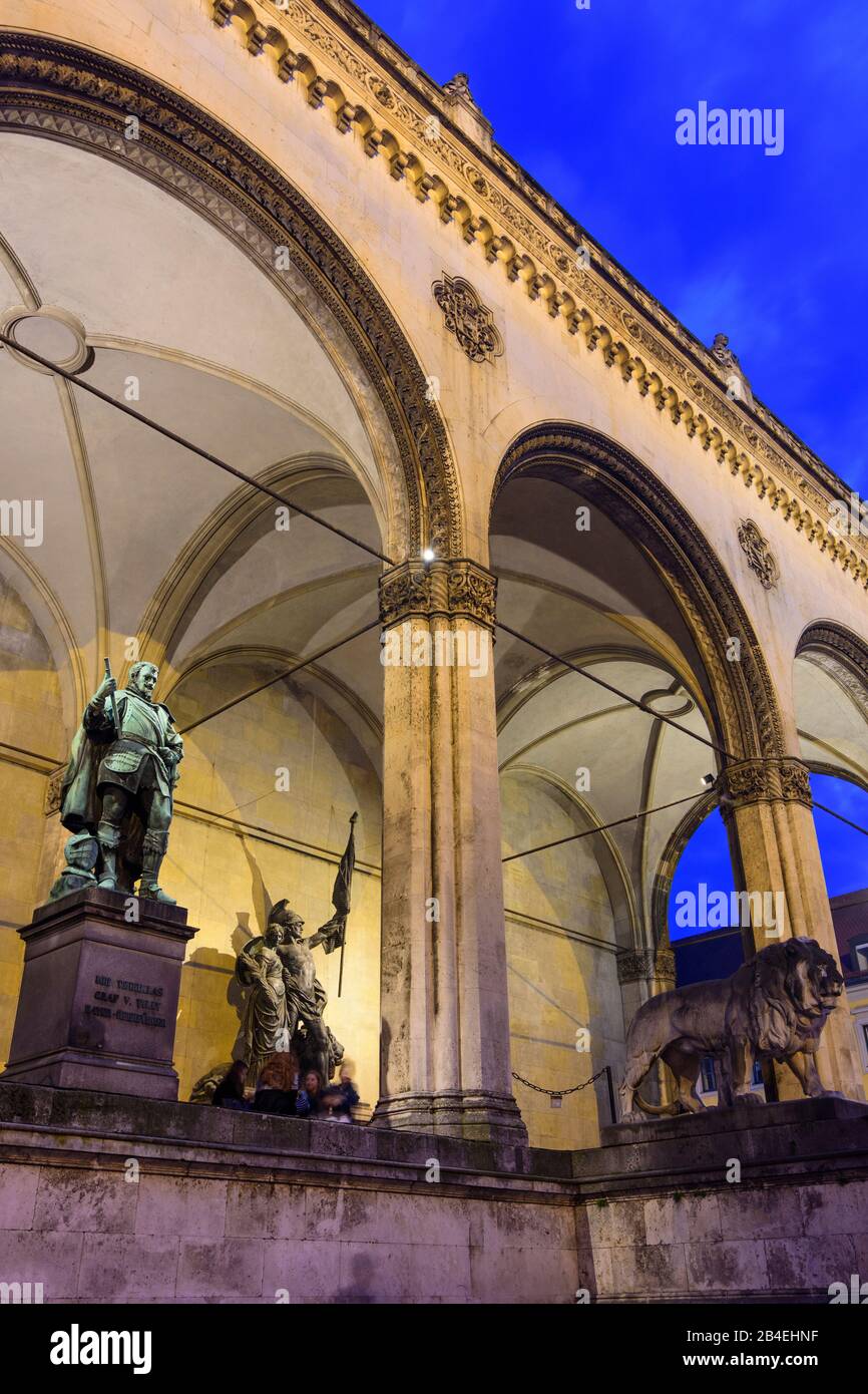 Feldherrnhalle field marshals hall in oberbayern hi-res stock ...
