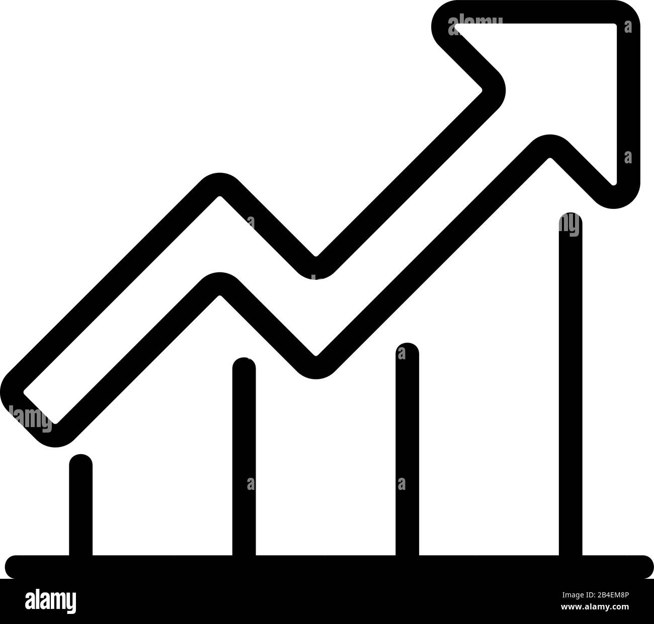 Progress icon vector. Isolated contour symbol illustration Stock Vector ...