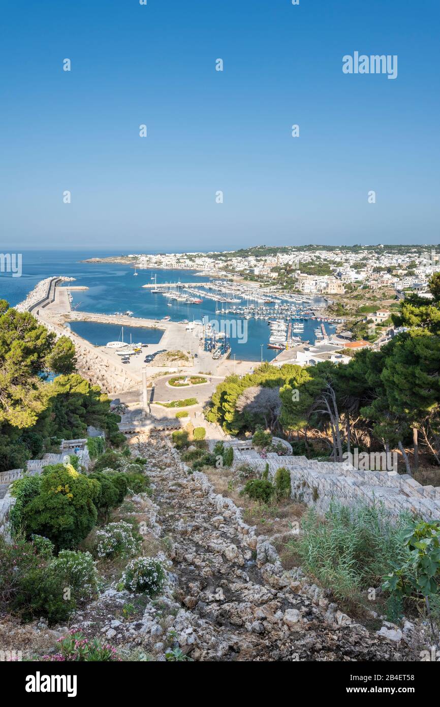 Santa Maria di Leuca, Salento, Apulien, Italien, Europa. Stadtansicht ...