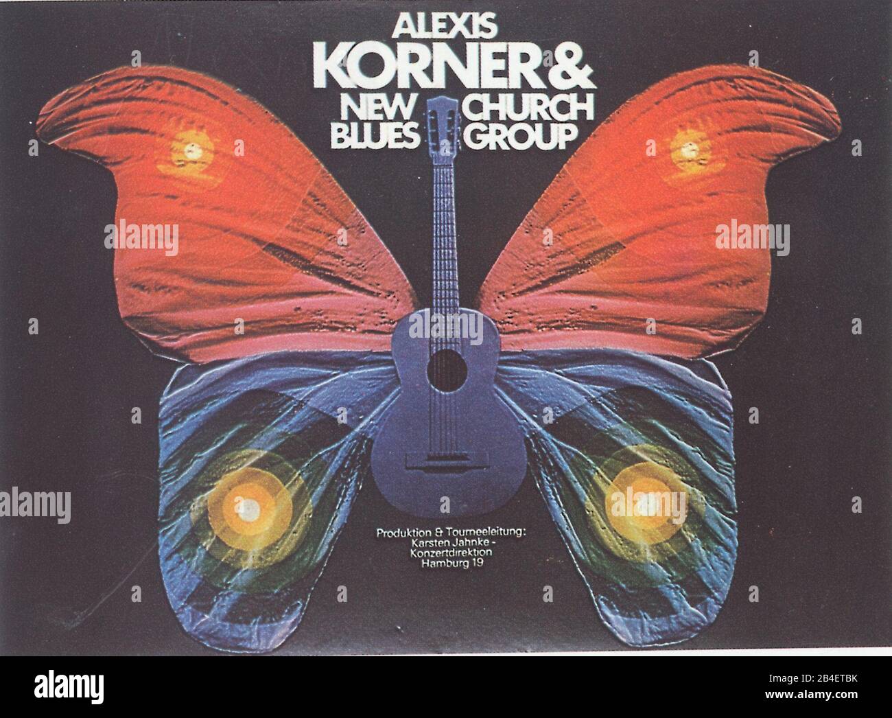 Alexis Korner tour poster Stock Photo - Alamy