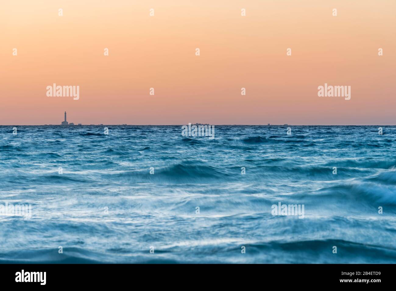 Punta Pizzo, Gallipoli, Salento, Puglia, Italy, Europe. Sunset at the ...