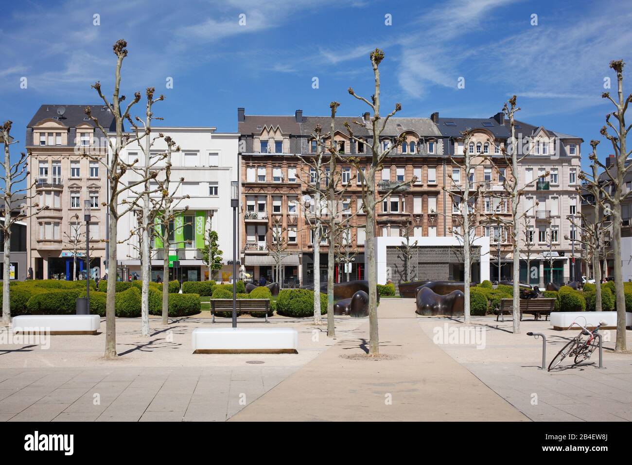 Place de la Resistance, Esch an der Alzette, Luxembourg, Europe Stock ...