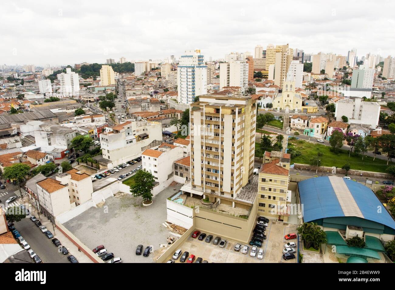 Aerial view of the Urbanization, Cambuci, São Paulo, Brazil Stock Photo ...