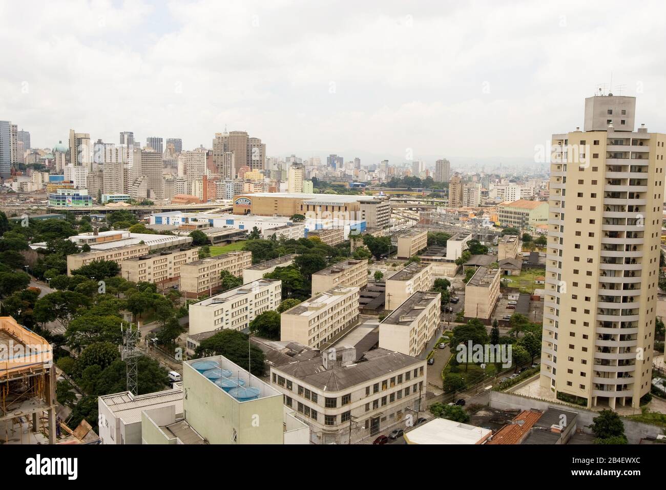 Aerial view of the Urbanization, Cambuci, São Paulo, Brazil Stock Photo ...