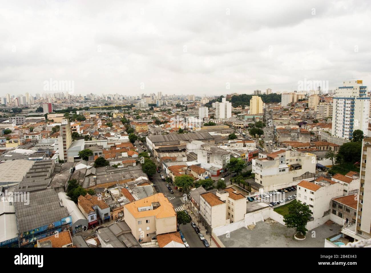 Aerial of the Urbanization, Cambuci, São Paulo, Brazil Stock Photo - Alamy