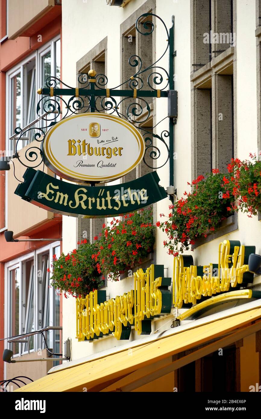 Bitburger sign hi-res stock photography and images - Alamy