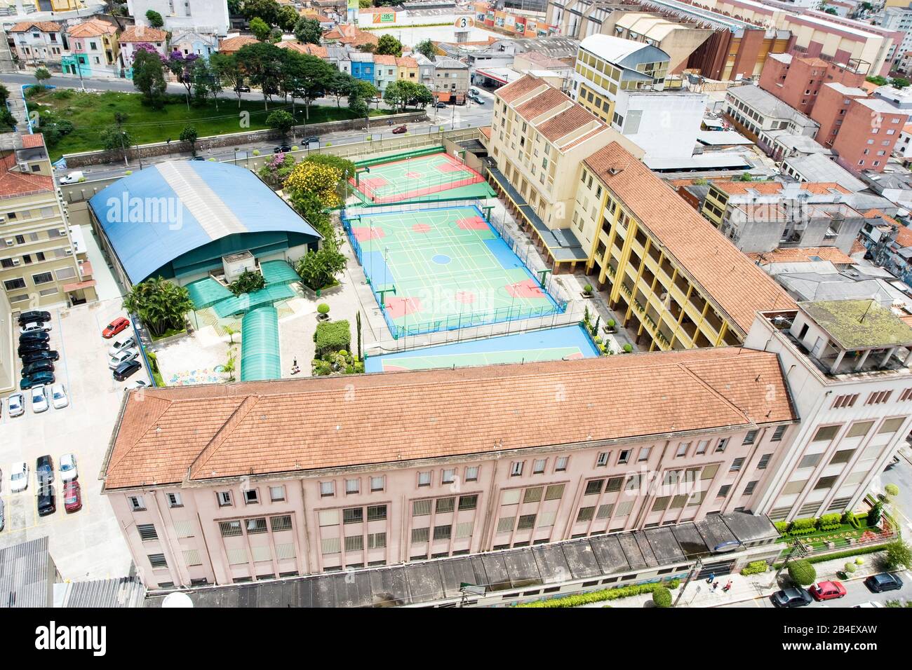 Aerial view of the Urbanization, Cambuci, São Paulo, Brazil Stock Photo ...