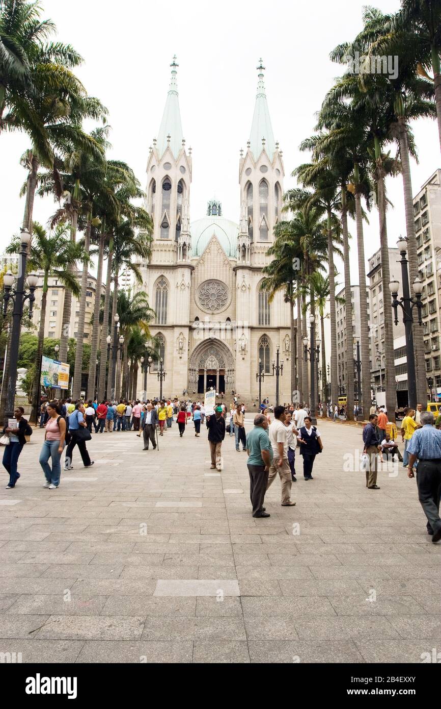 Sé Square, Center, São Paulo, Brazil Stock Photo - Alamy